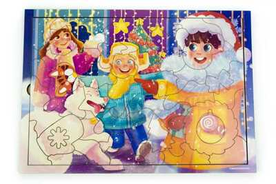 Пазл фигурный Рождественские гулянья, арт. IG0711 Тимбергрупп купить с ...